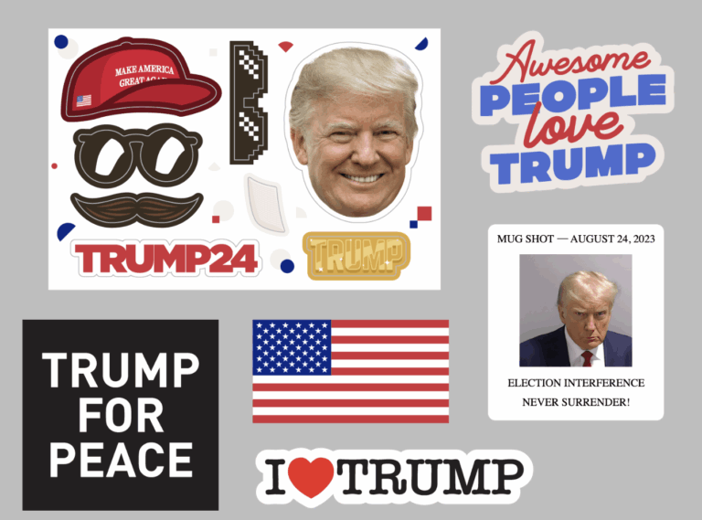 Snag a FREE Political Sticker Pack — Whether You Love or Loathe Trump ...